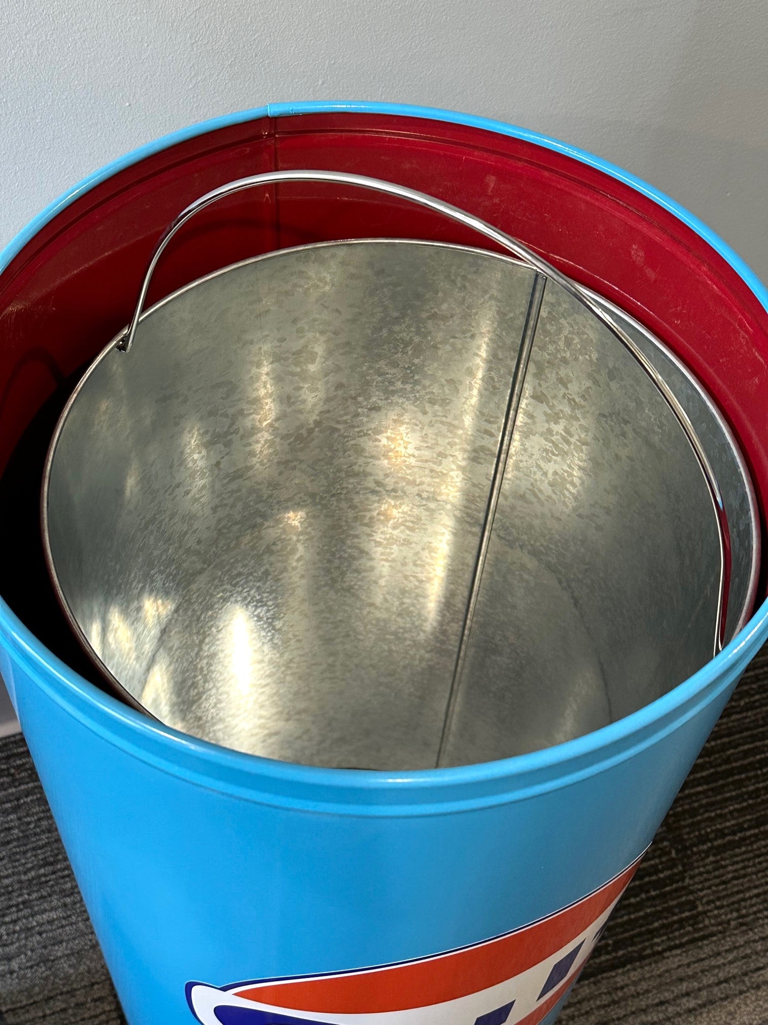 GULF Bullet Style Trash Can in Heritage Color Scheme - FREE SHIPPING ...