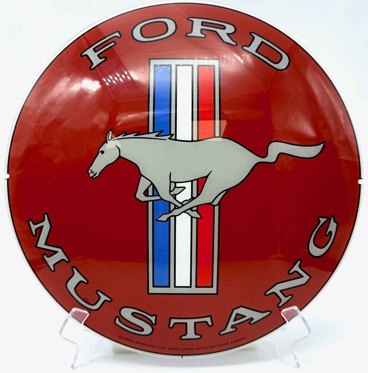 FORD MUSTANG 13.5" Glass Face for Gas Pump Globe — PERGL
