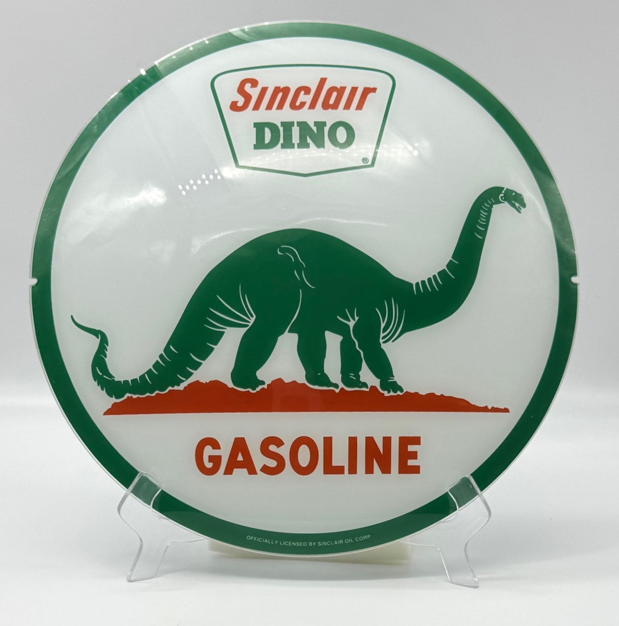 SINCLAIR DINO 13.5" Glass Face for Gas Pump Globe — PERGL