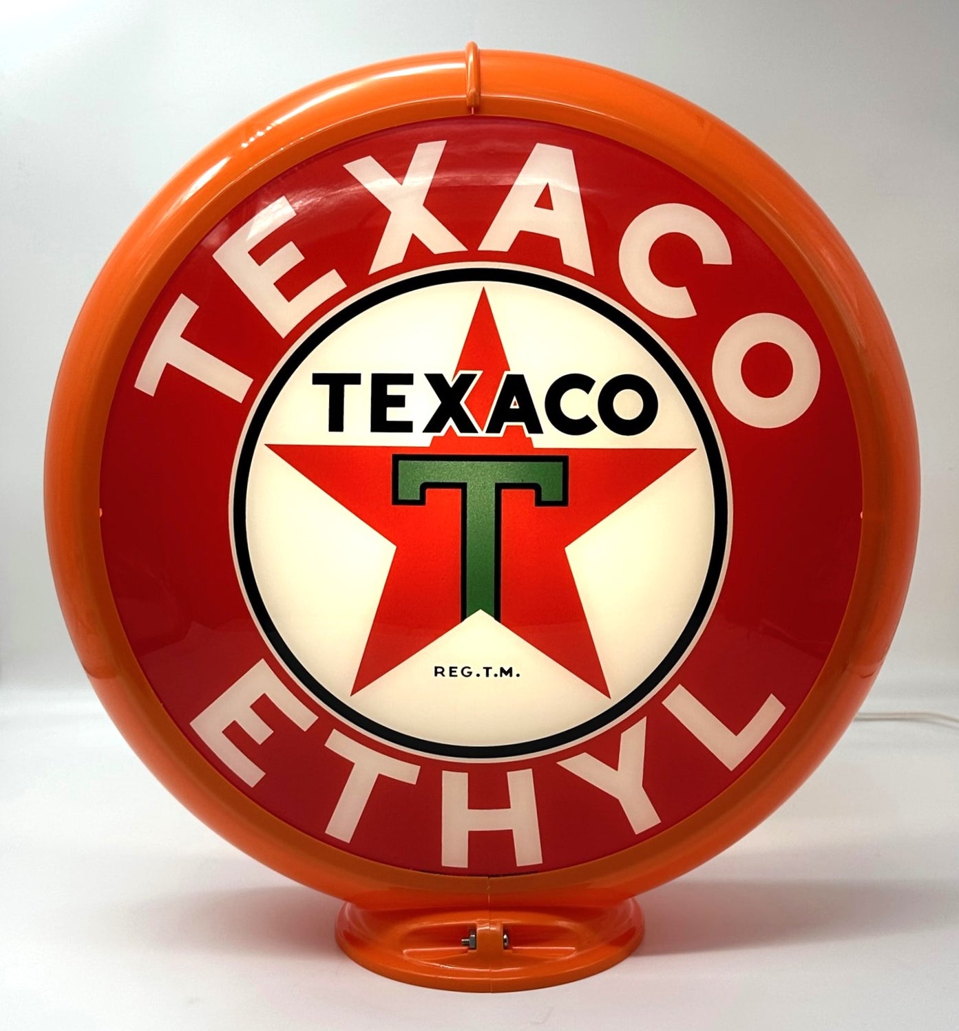 TEXACO ETHYL 13.5" Gas Pump Globe - FREE SHIPPING!! — PERGL