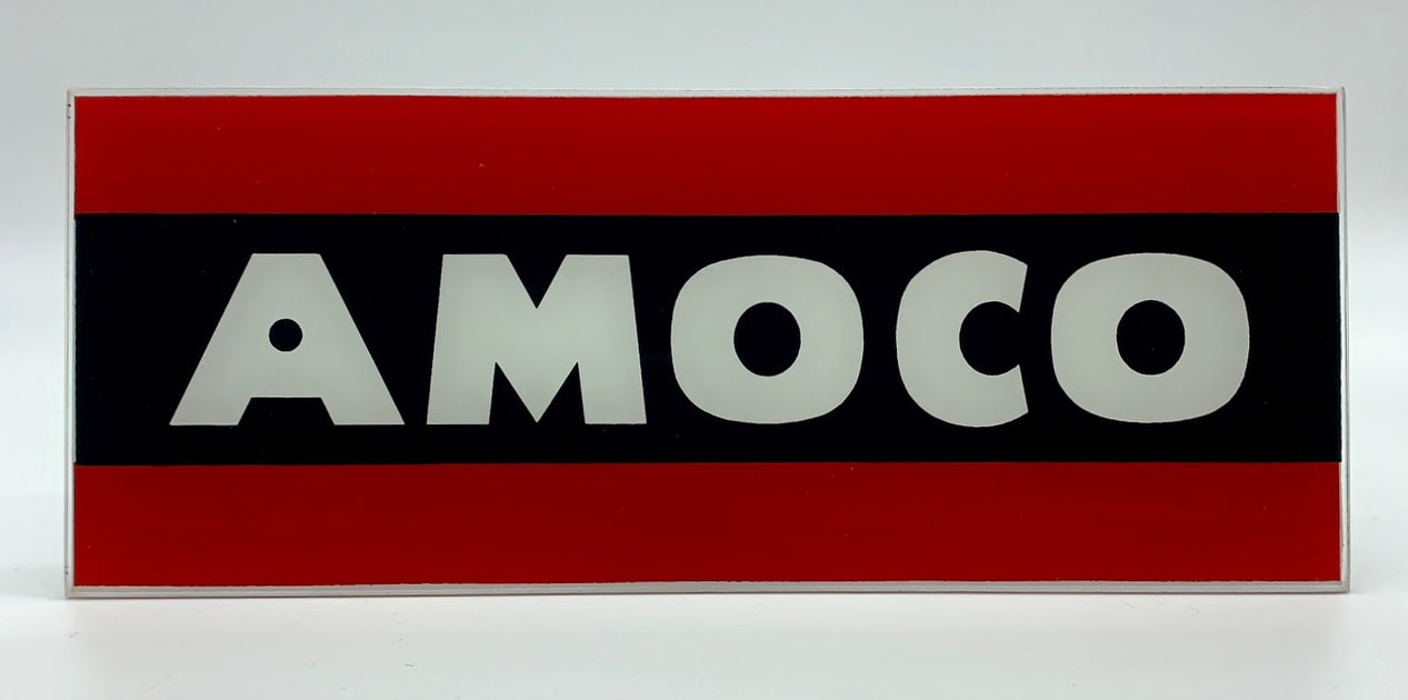 AMOCO Ad Glass Panel — PERGL