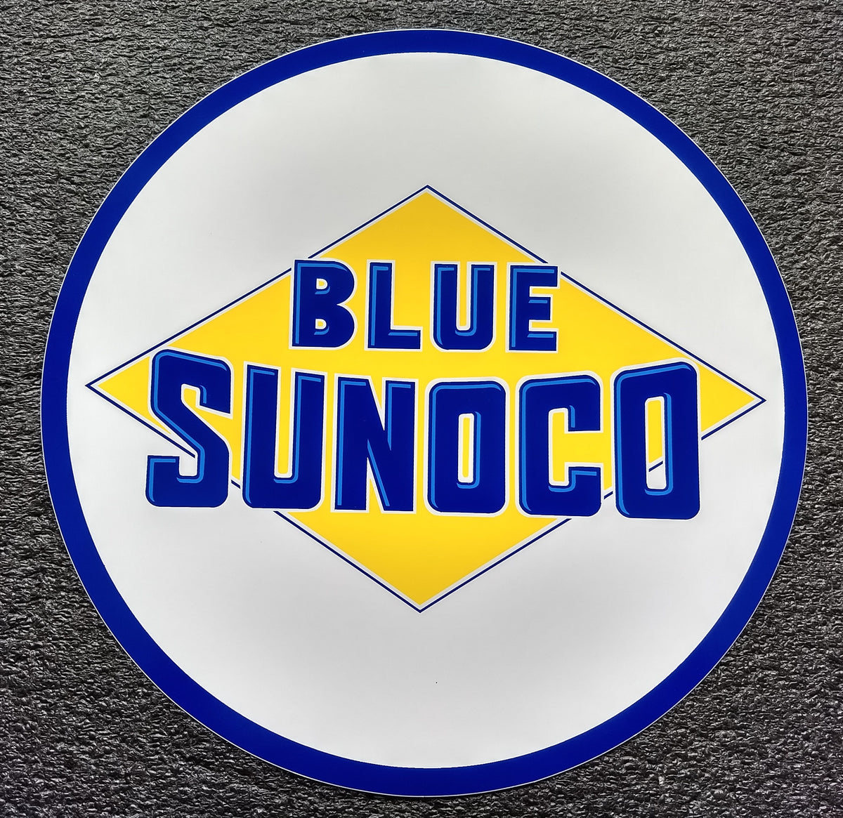 BLUE SUNOCO DECAL-12" — PERGL