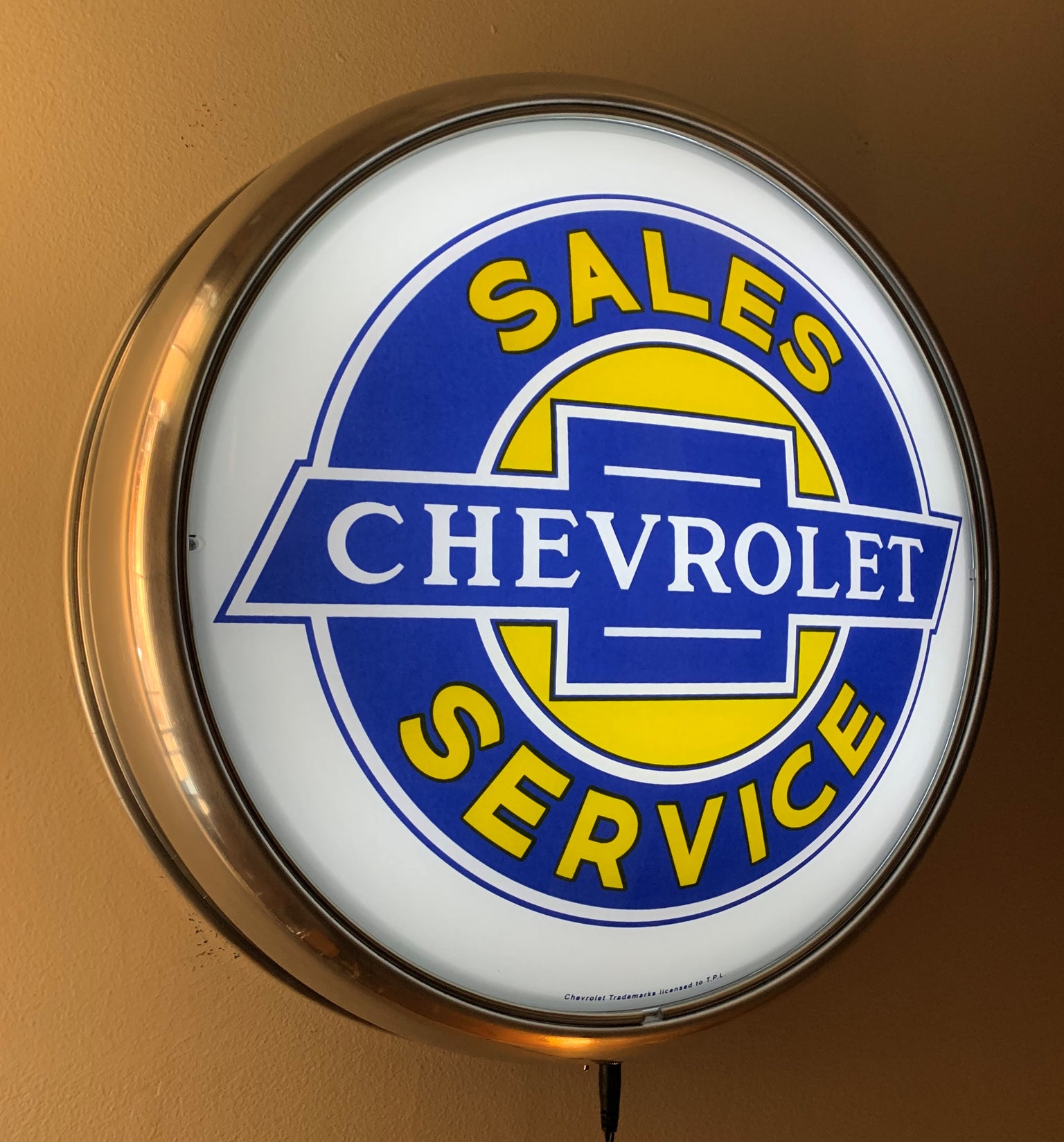 LED Gas Pump Globe Wall Mounted Pub Light w/ Gas Pump Globe Glass Face ...