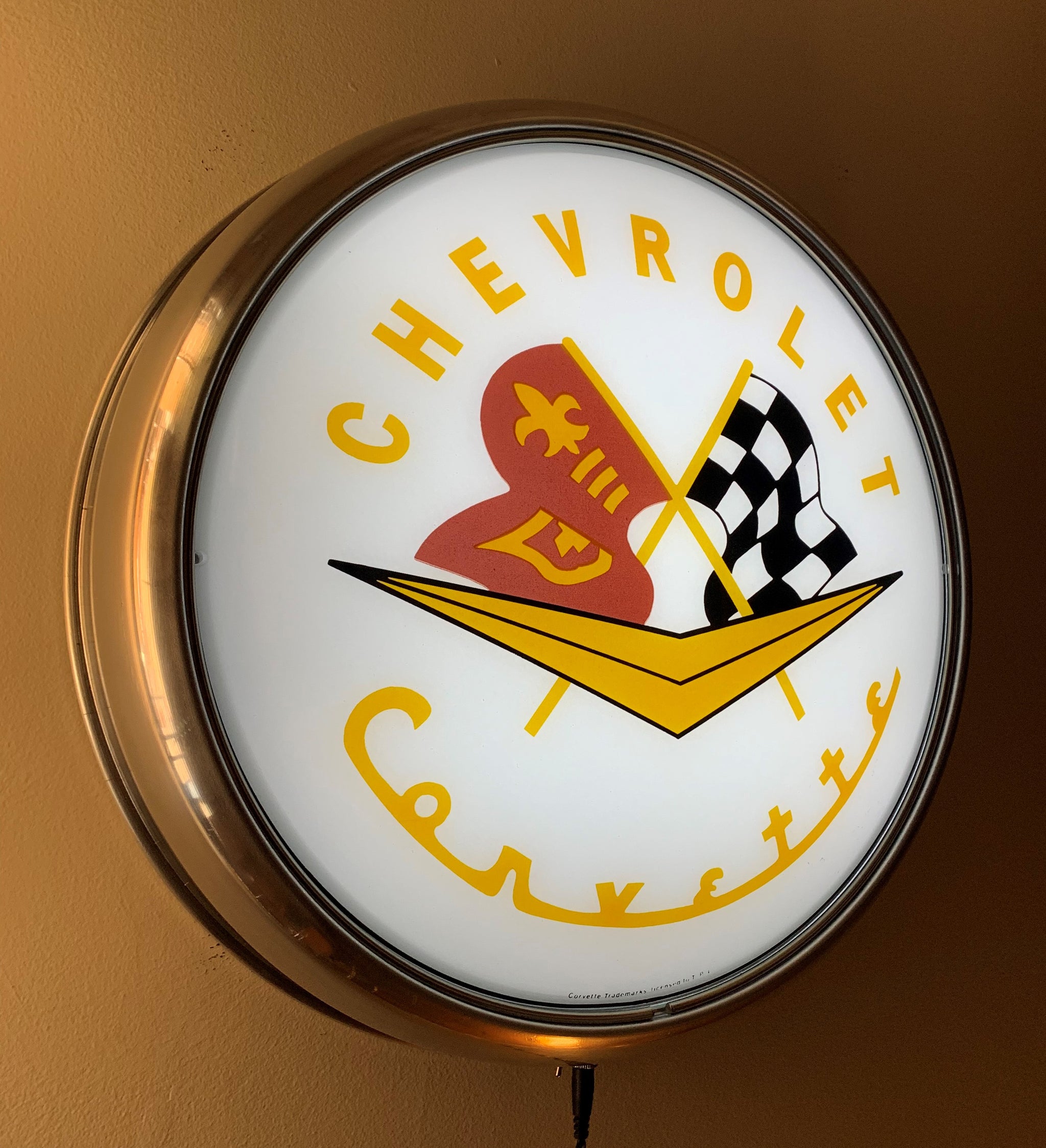 LED Gas Pump Globe Wall Mounted Pub Light w/ Gas Pump Globe Glass Face ...