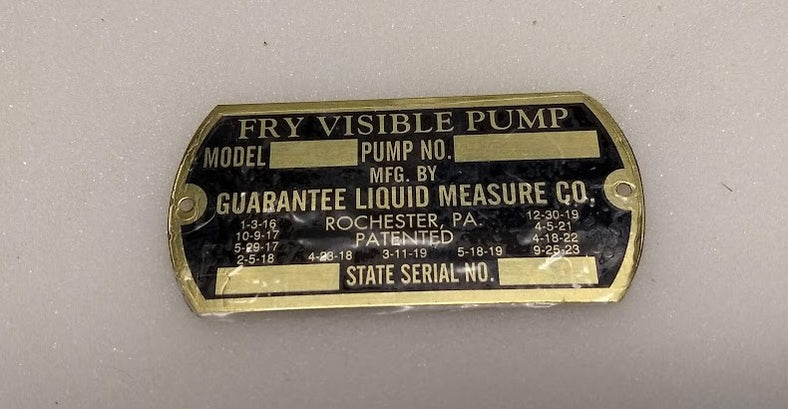 Pump ID Tags — PERGL