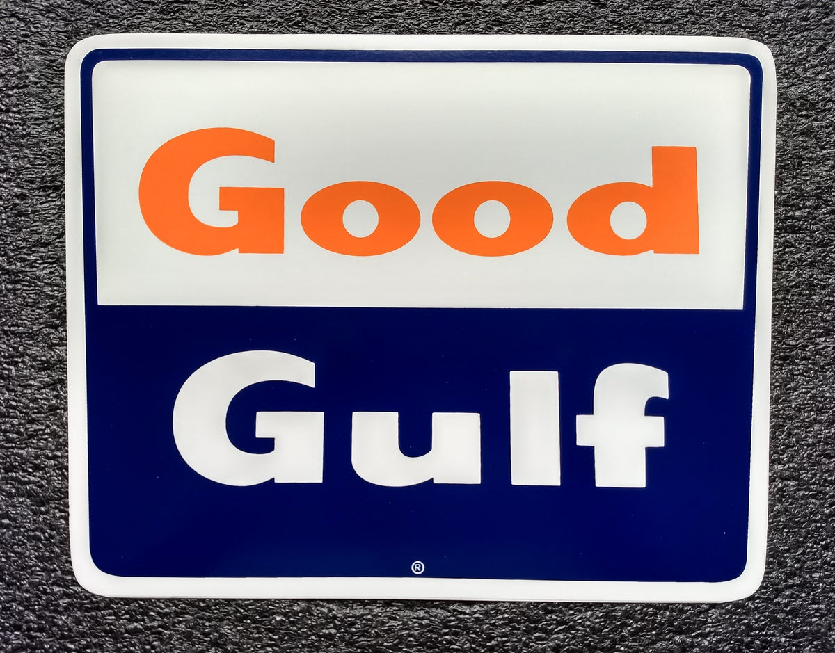 GOOD GULF TRAPEZOIDAL DECAL 11 1/4" x 9" — PERGL