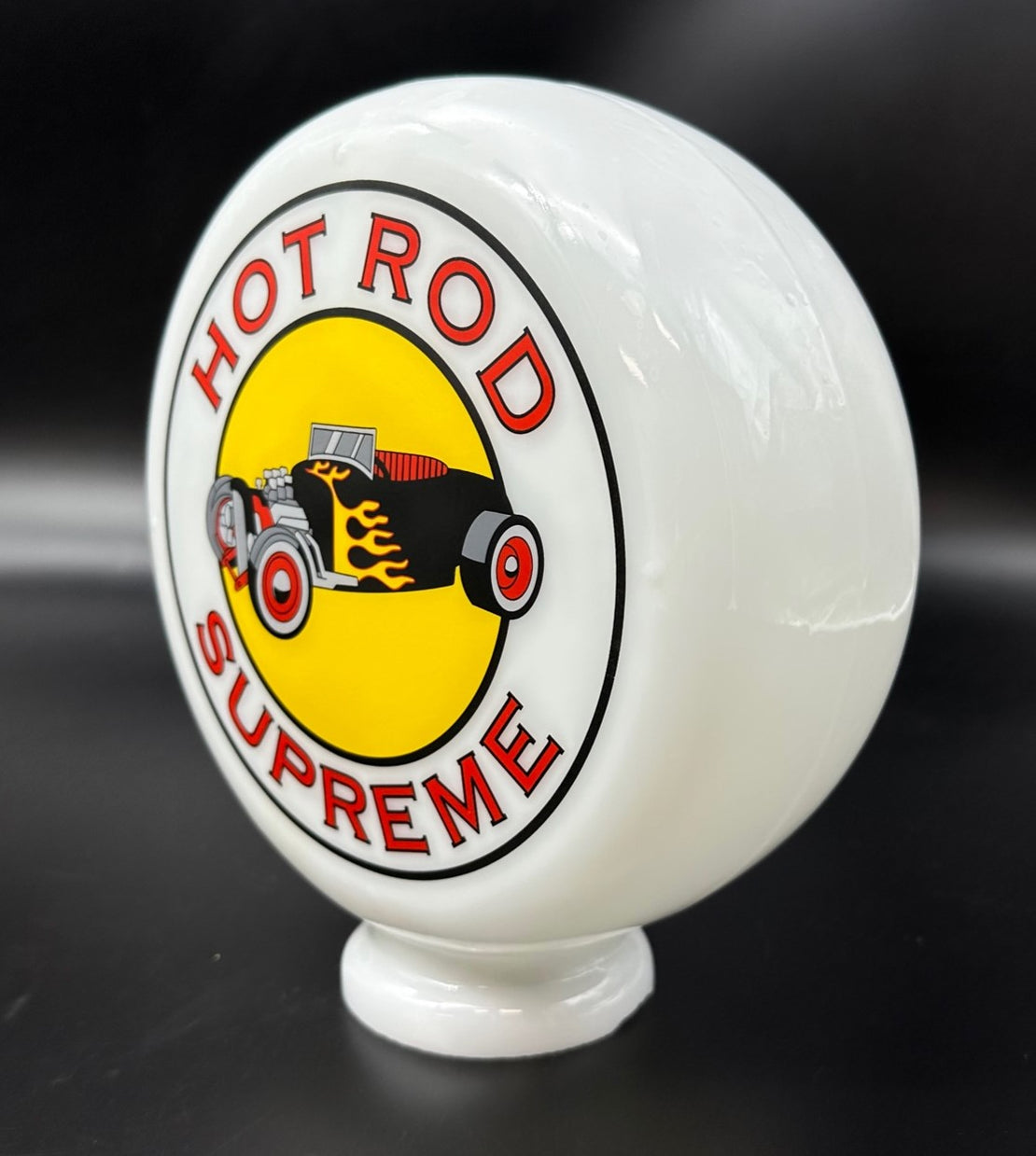 HOT ROD SUPREME 8" Mini Glass Gas Pump Globe — PERGL