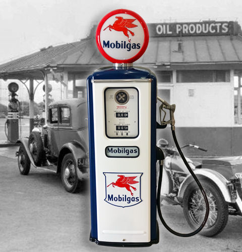 MOBILGAS Tokheim 39 Reproduction Gas Pump- Dual Sided! — PERGL