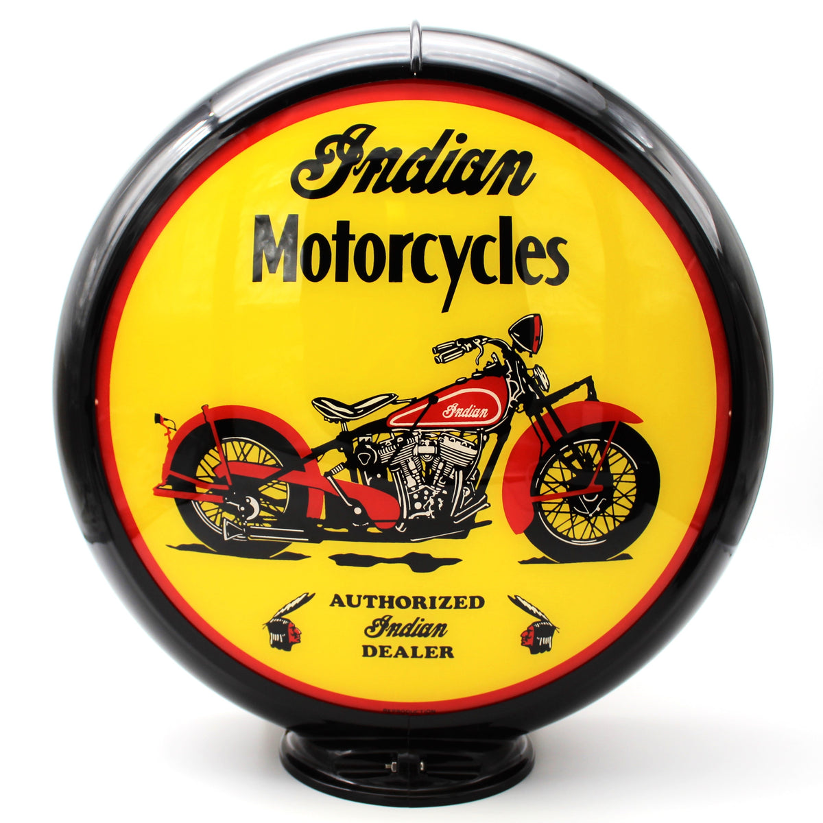 INDIAN MOTORCYCLE GAS PUMP GLOBE- FREE SHIPPING ! — PERGL