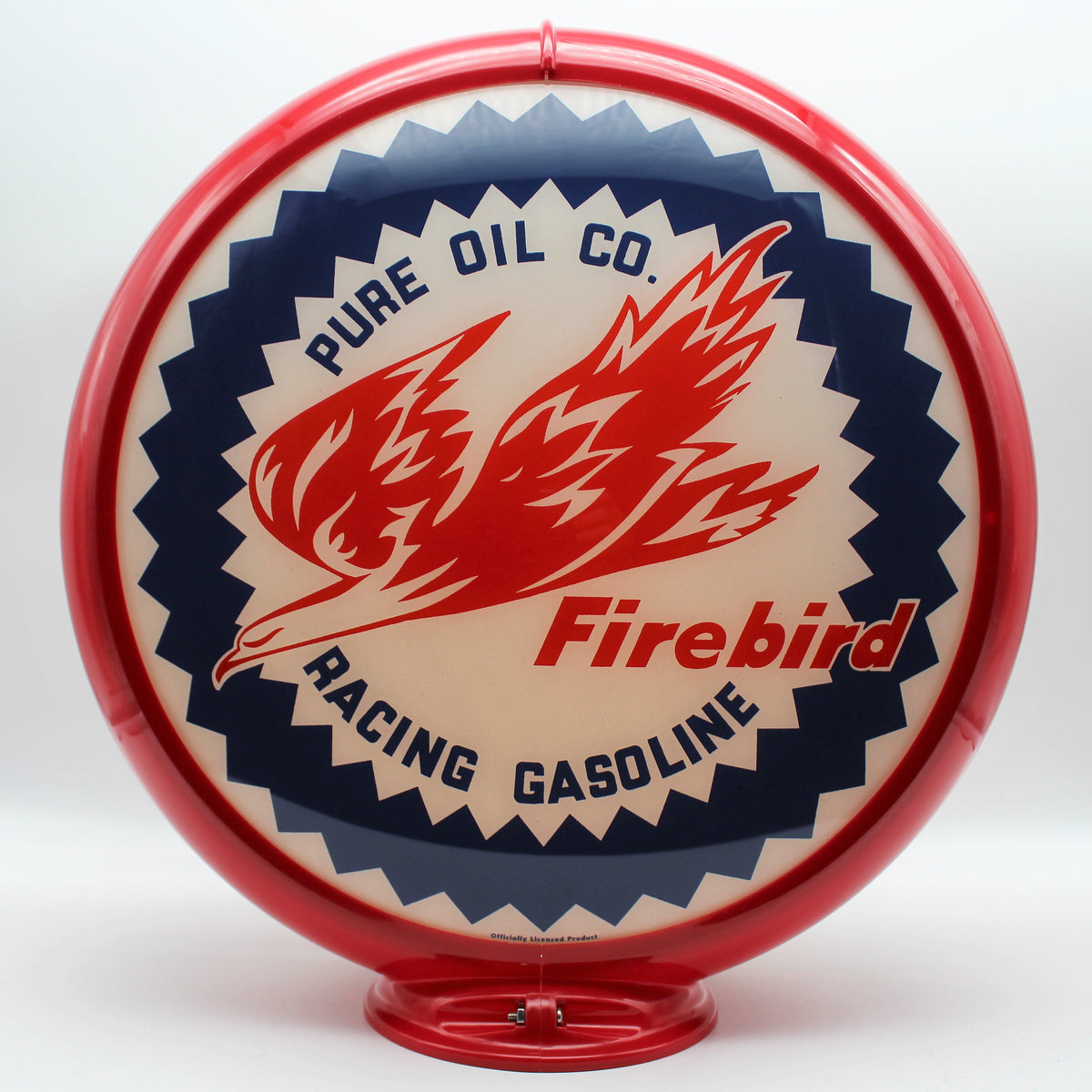 PURE OIL FIREBIRD 13.5" Glass Face — PERGL