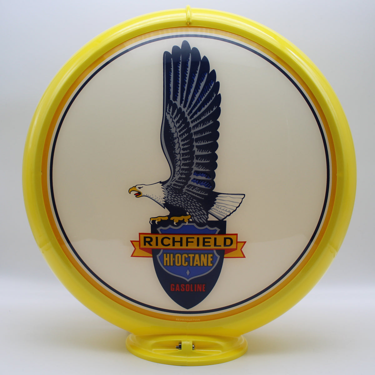 RICHFIELD HI-OCTANE LARGE EAGLE 13.5" Ad Globe — PERGL