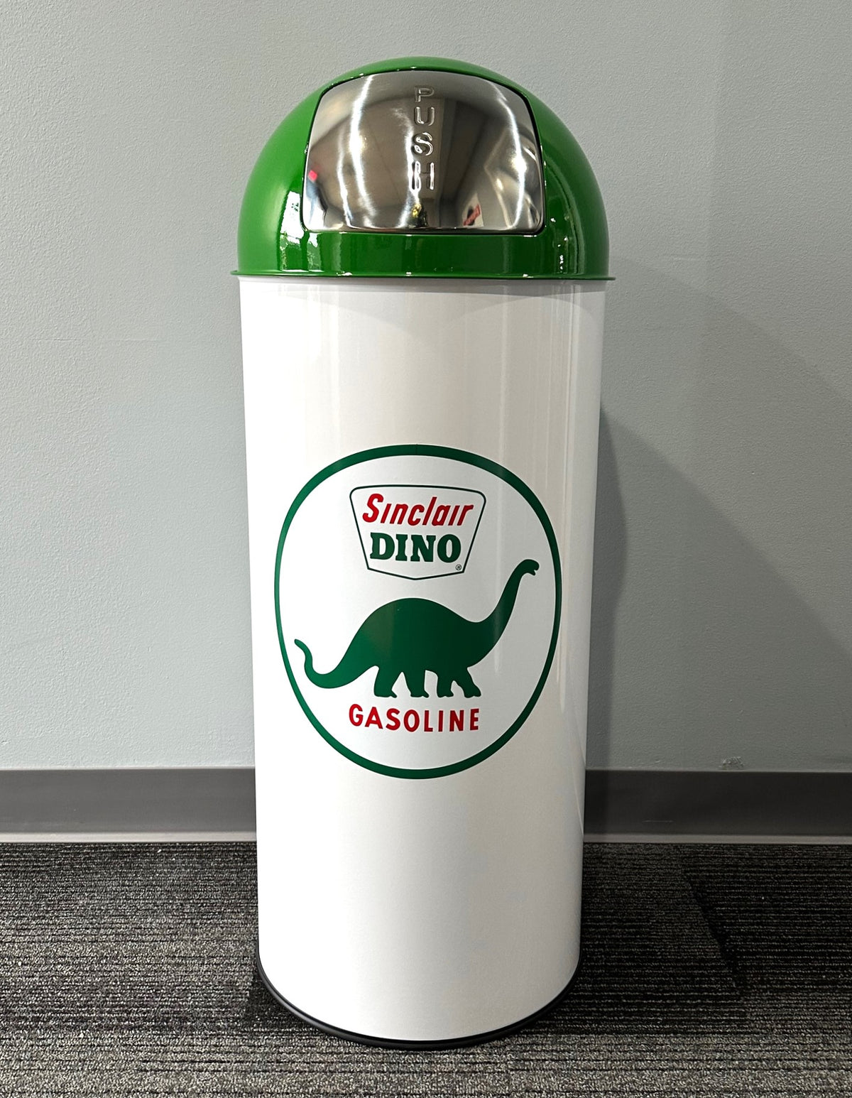 SINCLAIR DINO GASOLINE Bullet Style Trash Can - FREE SHIPPING! — PERGL