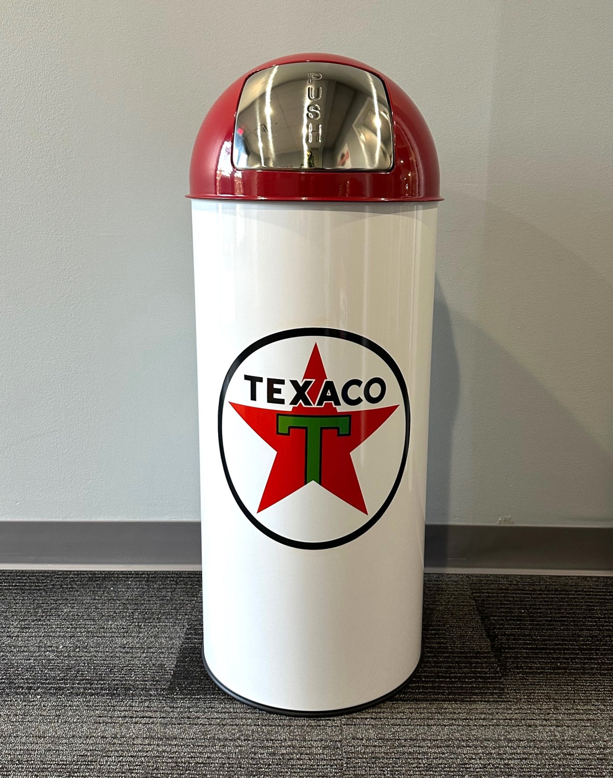 TEXACO STAR Bullet Style Trash Can - FREE SHIPPING! — PERGL