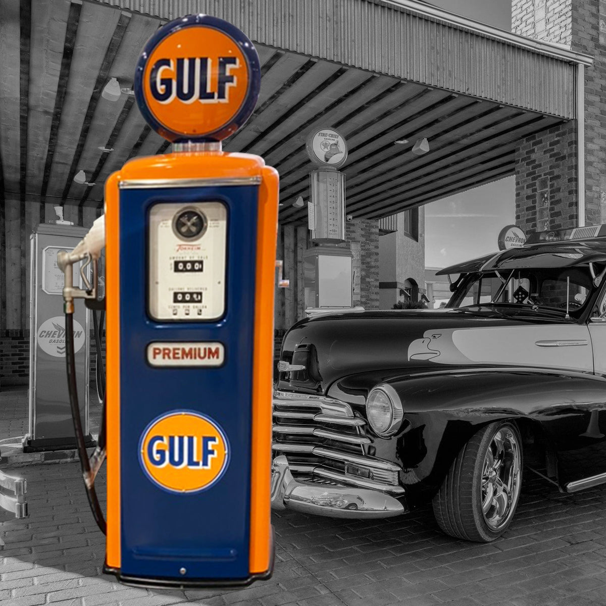 GULF Tokheim 39 Reproduction Gas Pump - Dual Sided! — PERGL