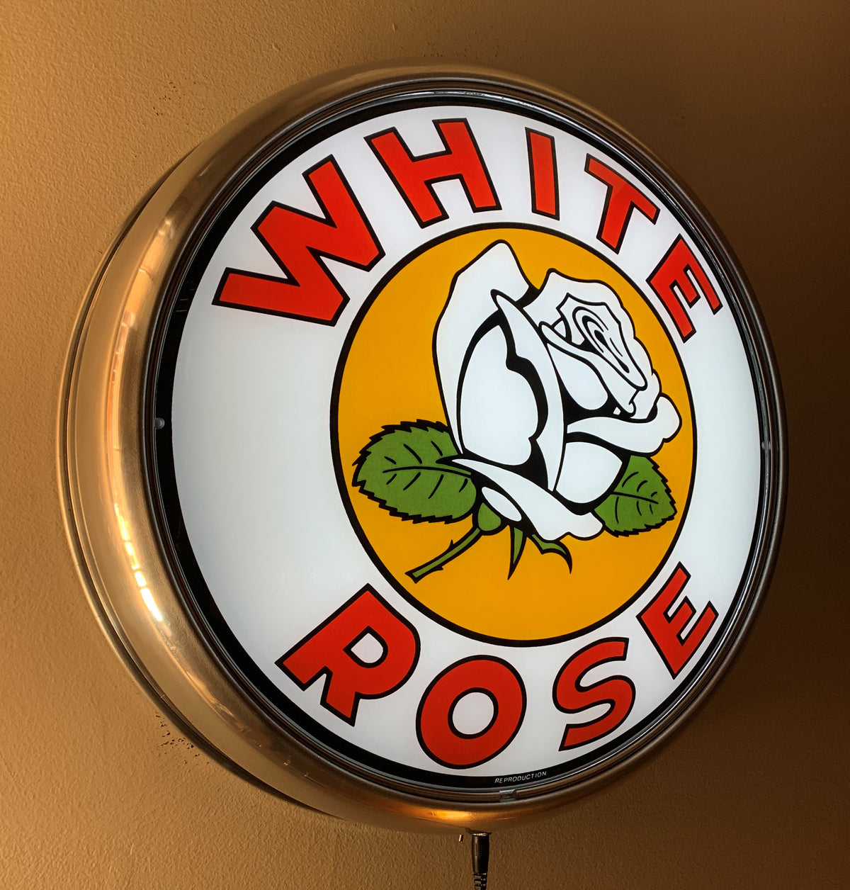 LED Wall Mount - White Rose Flower — PERGL