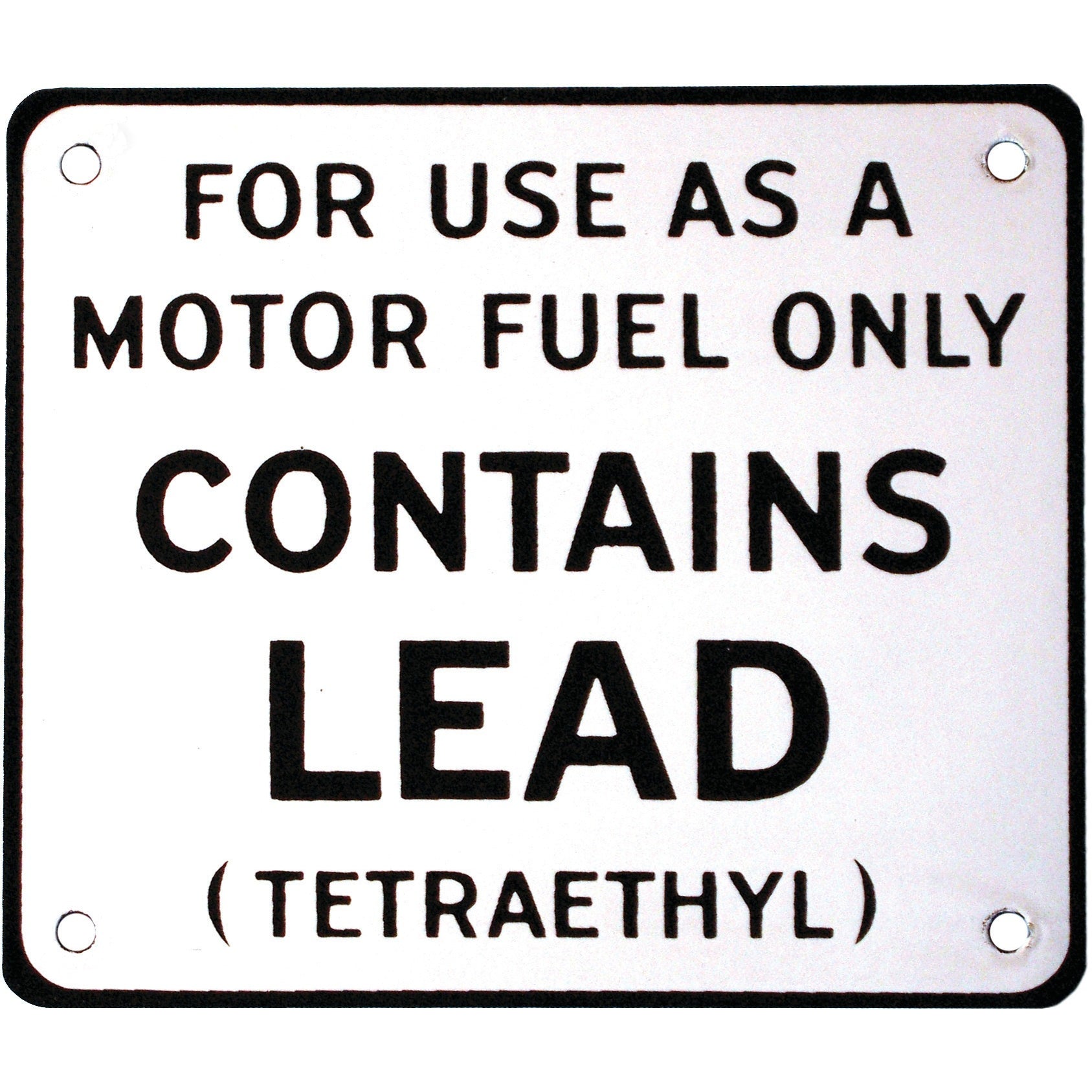 CONTAINS LEAD 6" x 7" Porcelain Sign — PERGL