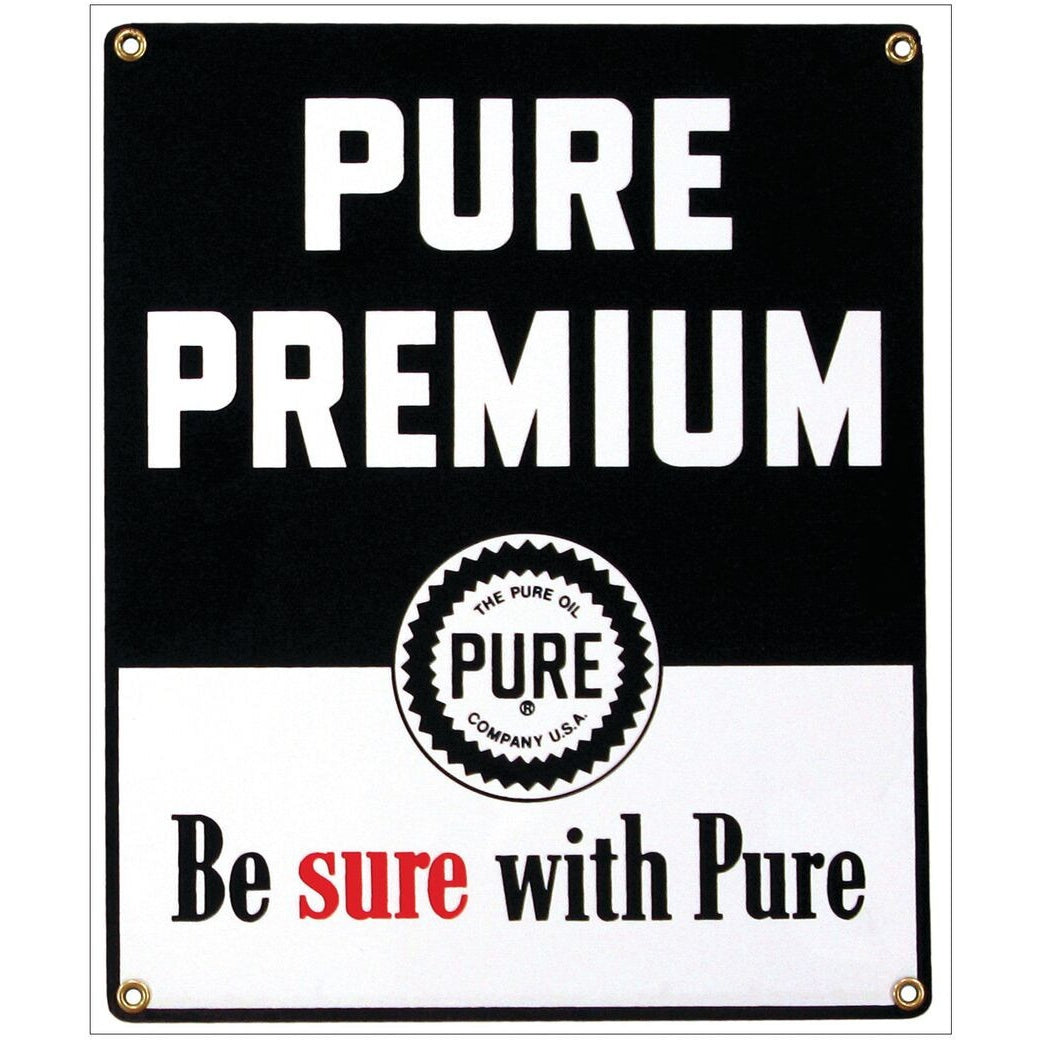 PURE PREMIUM Porcelain Sign — PERGL
