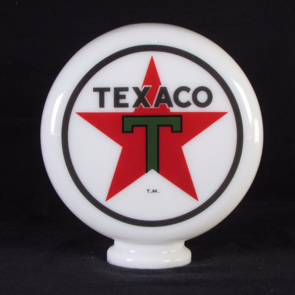 TEXACO STAR 8" Mini Glass Gas Pump Globe - FREE SHIPPING!! — PERGL